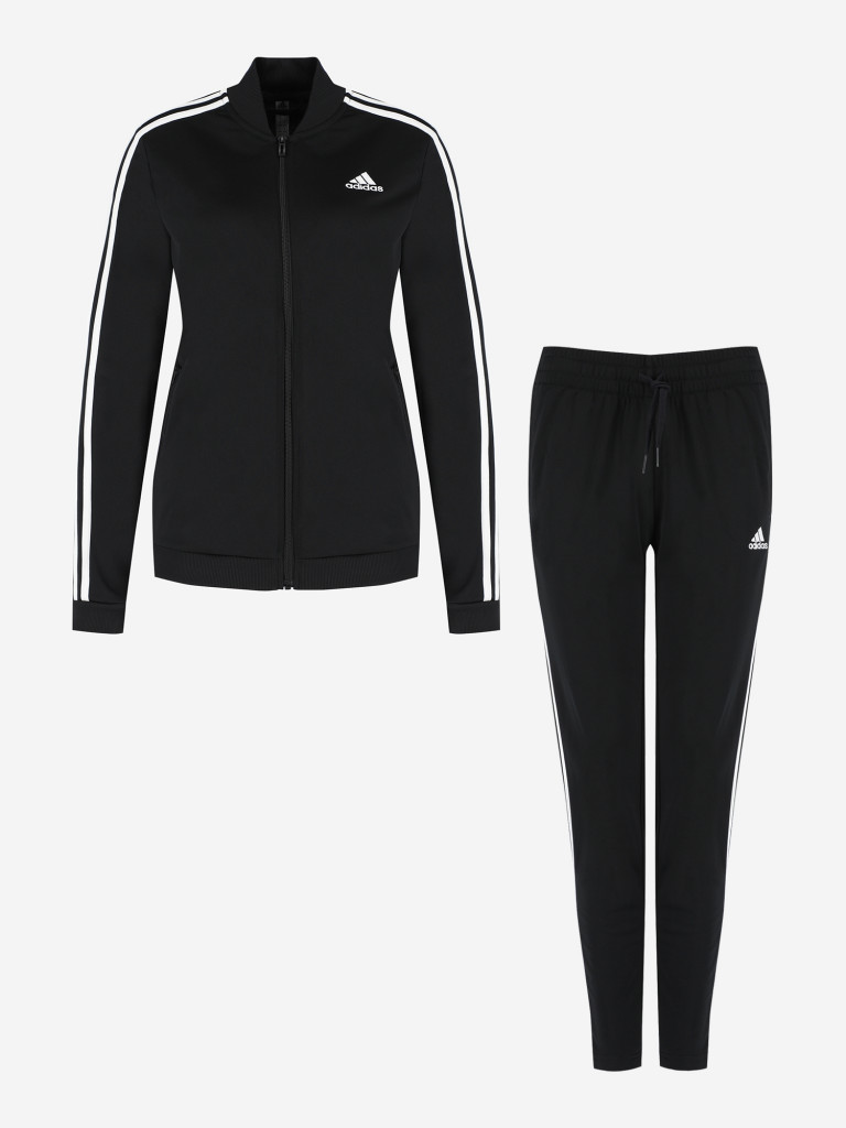 Костюм женский adidas Essentials черный цвет — купить за 23990 тг со ...