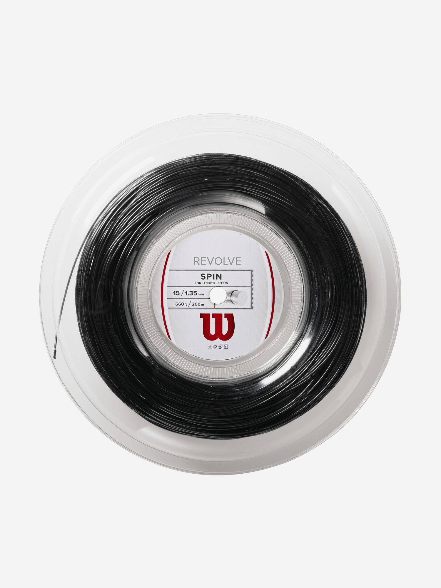Струна для большого тенниса Wilson Revolve 15 черный цвет — купить за ...