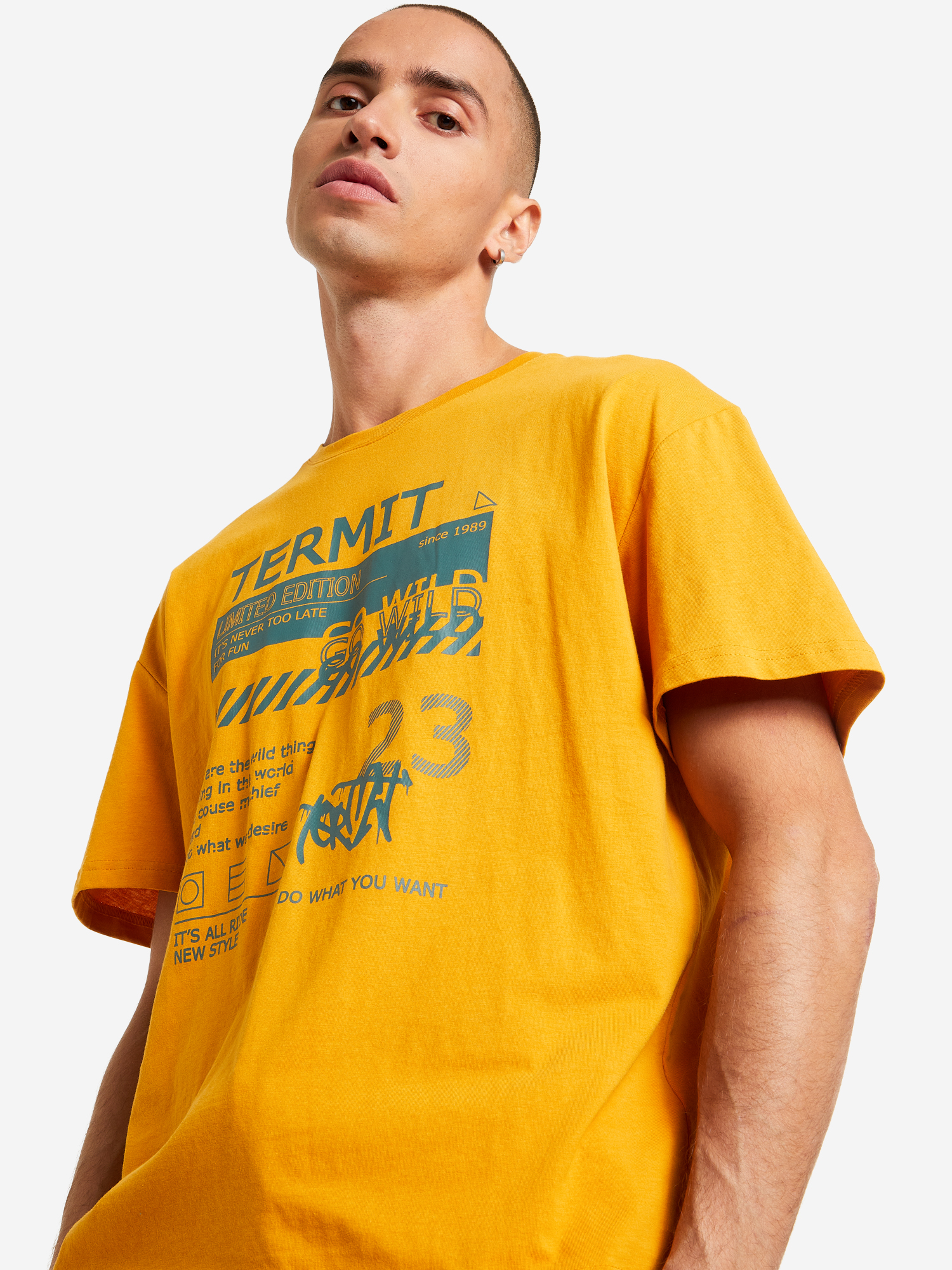Футболка мужская Termit янтарный цвет — купить за 2490 тг со скидкой 50 % в интернет-магазине ...