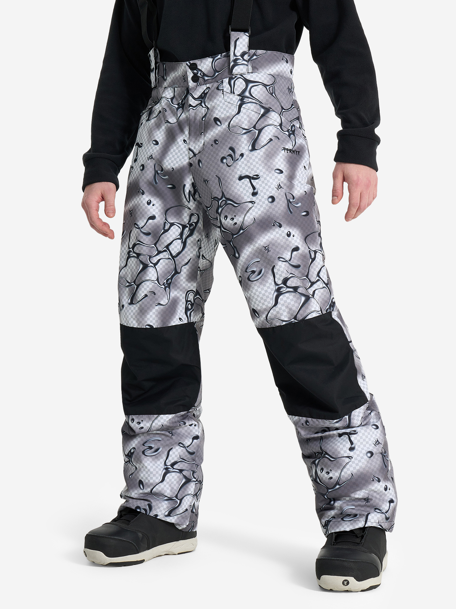 Брюки сноубордические мужские Termit Infinity черный/белый цвет — купить за 14990 тг со скидкой ...