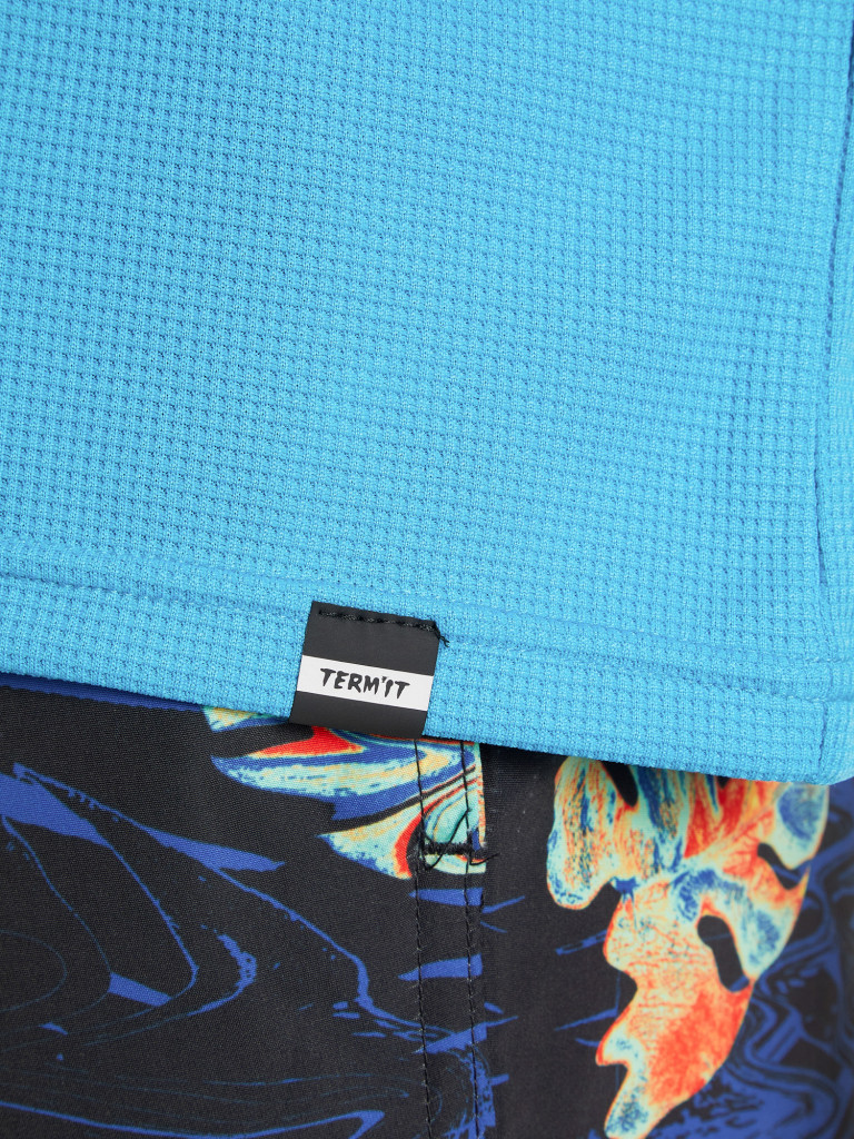 Футболка мужская оверсайз Termit ярко-голубой цвет — купить за 2990 тг со скидкой 70 % в ...