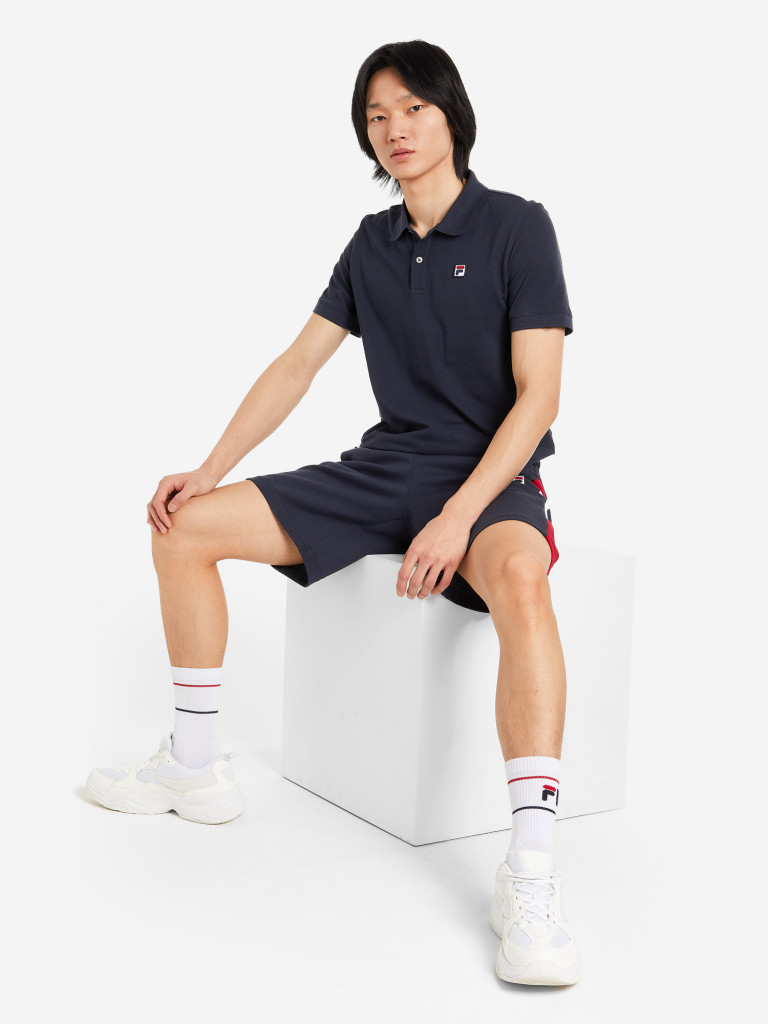 Поло мужское FILA Essentials темно-синий цвет — купить за 3290 тг со скидкой 70 % в интернет ...