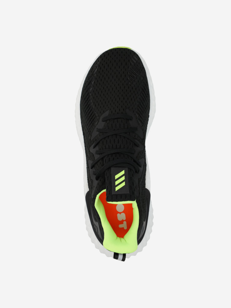 Кроссовки мужские adidas Alphaboost Shoes черный/белый/зеленый цвет ...
