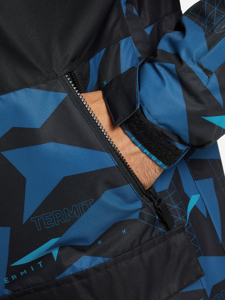 Куртка утепленная мужская Termit черный/синий цвет — купить за 27240 тг со скидкой 50 % в ...