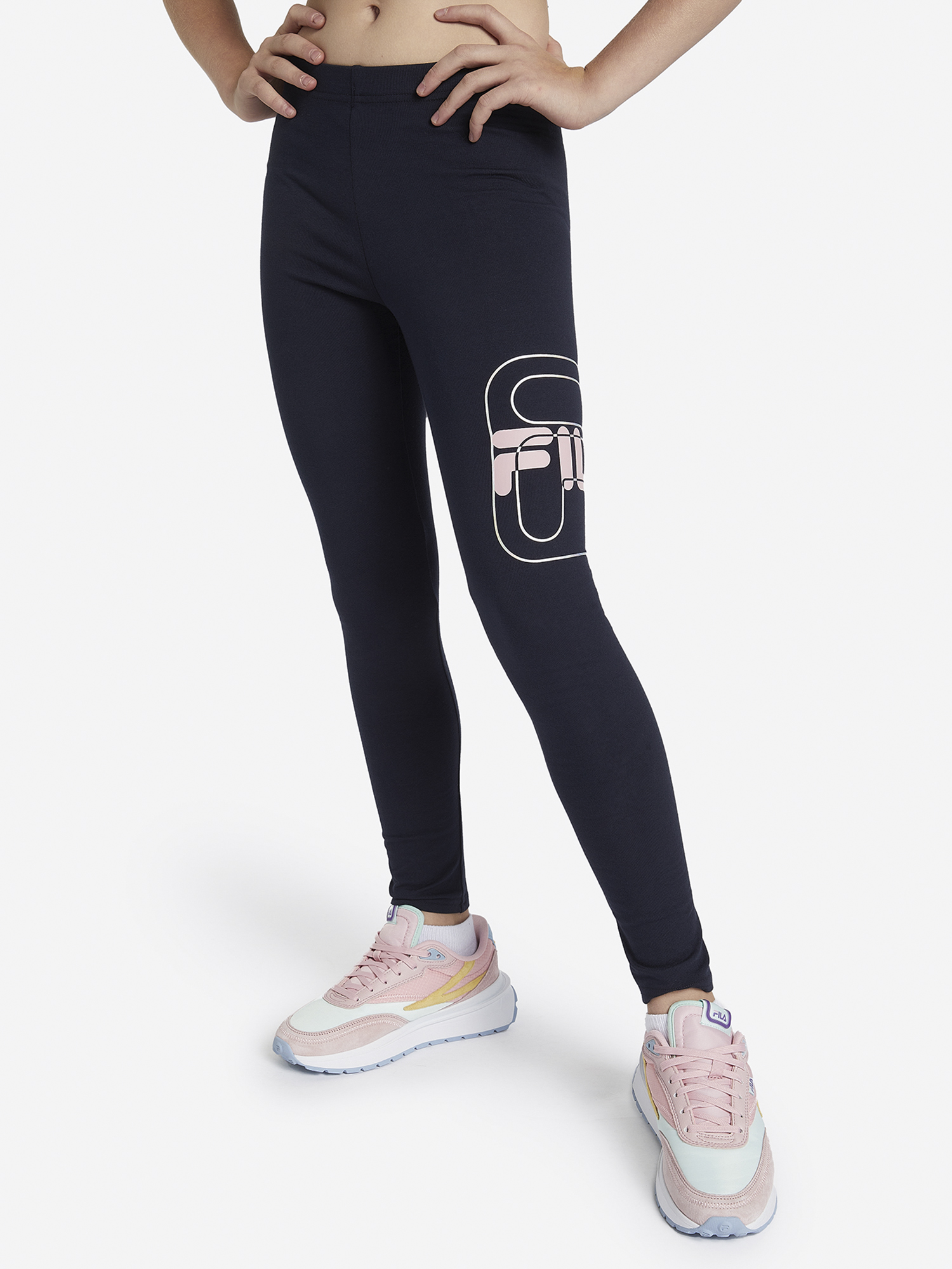 Легинсы для девочек FILA темно-синий цвет — купить за 2690 тг со скидкой 70 % в интернет ...