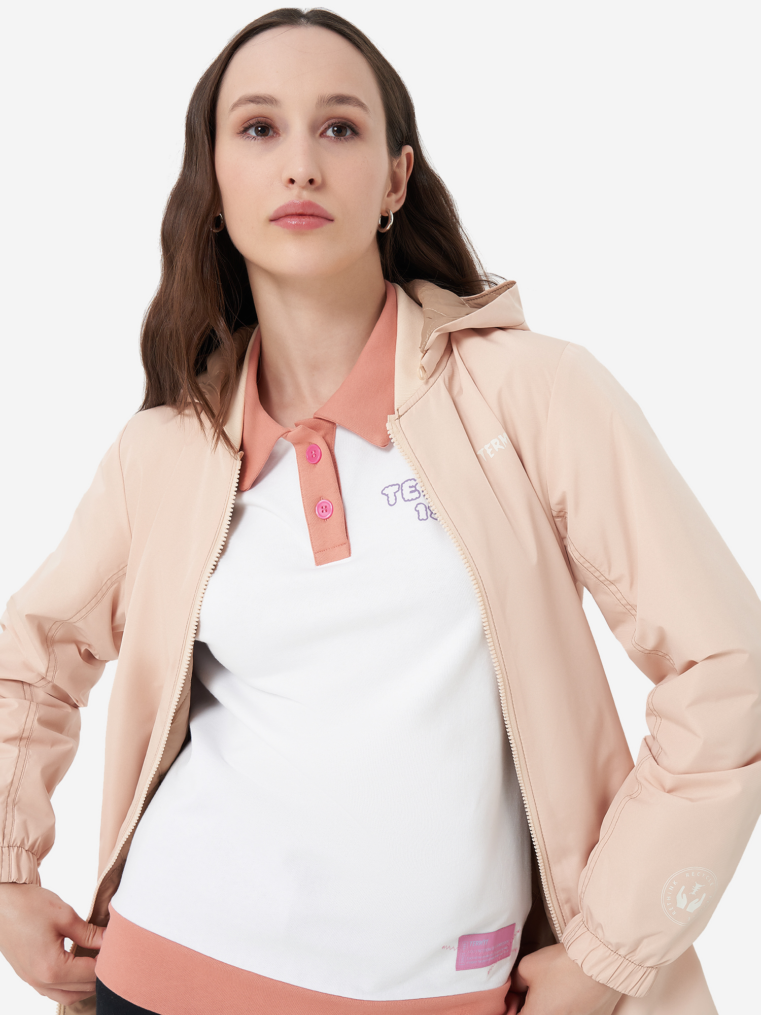 Куртка утепленная женская Termit бежевый цвет — купить за 27990 тг со скидкой 30 % в интернет ...