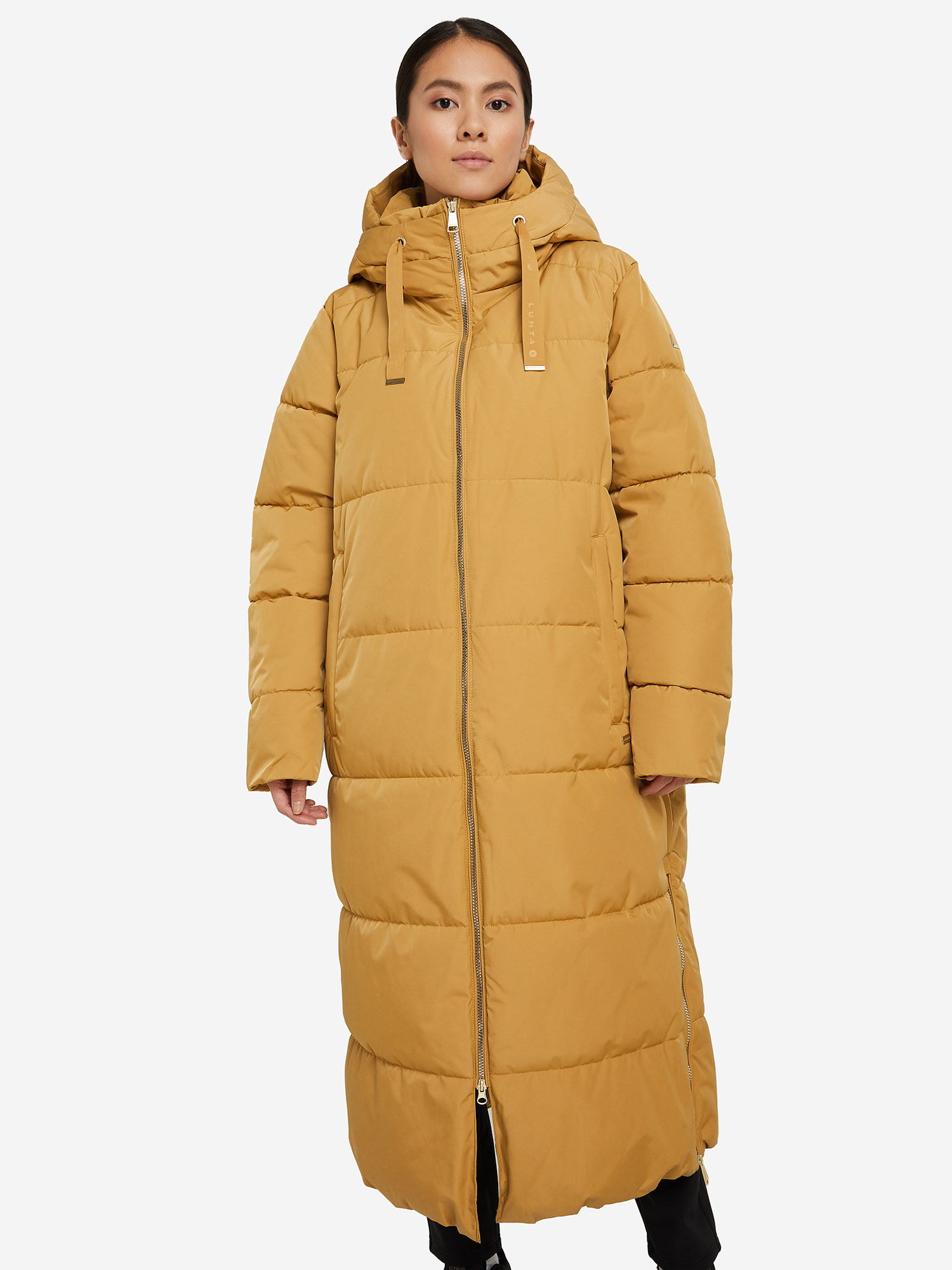 Пальто утепленное женское Luhta Heinis бежевый цвет — купить за 149990 ...