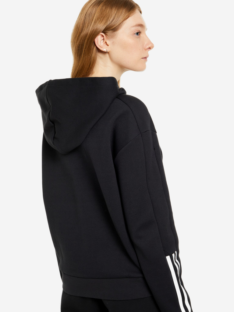 Толстовка женская adidas Essentials Loose-Cut 3-Stripes черный цвет ...