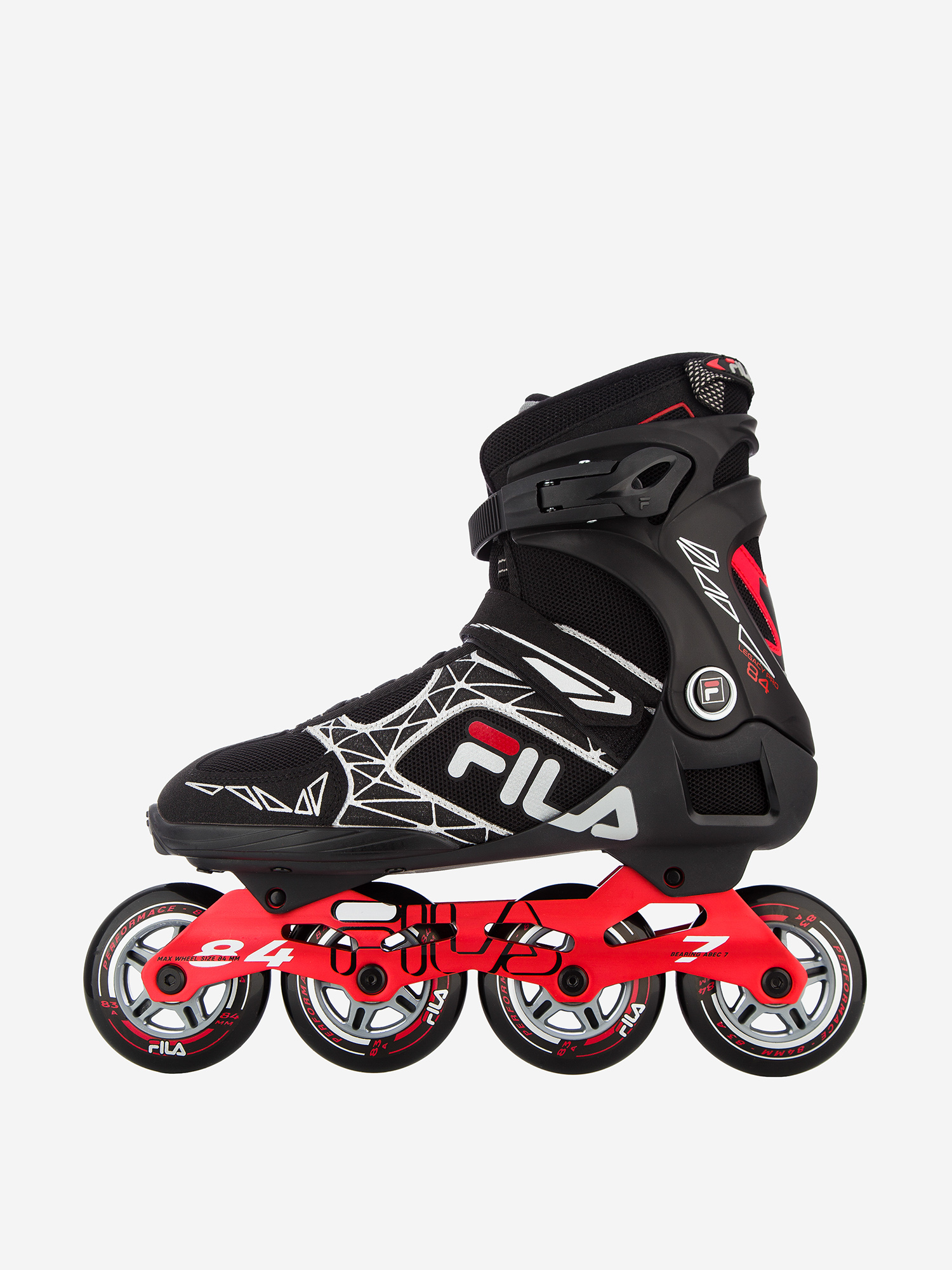 Роликовые коньки FILA Legacy Pro 84 черный/красный цвет — купить за ...