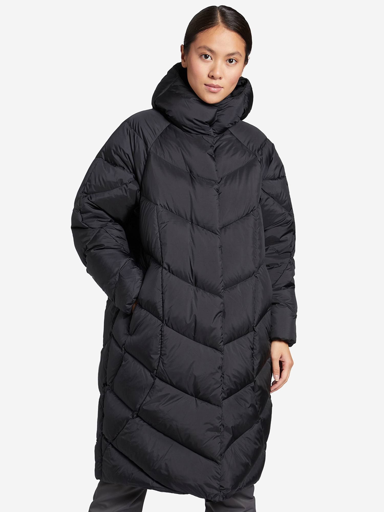 Пальто пуховое женское Northland чёрный цвет — купить за 48240 тг со ...