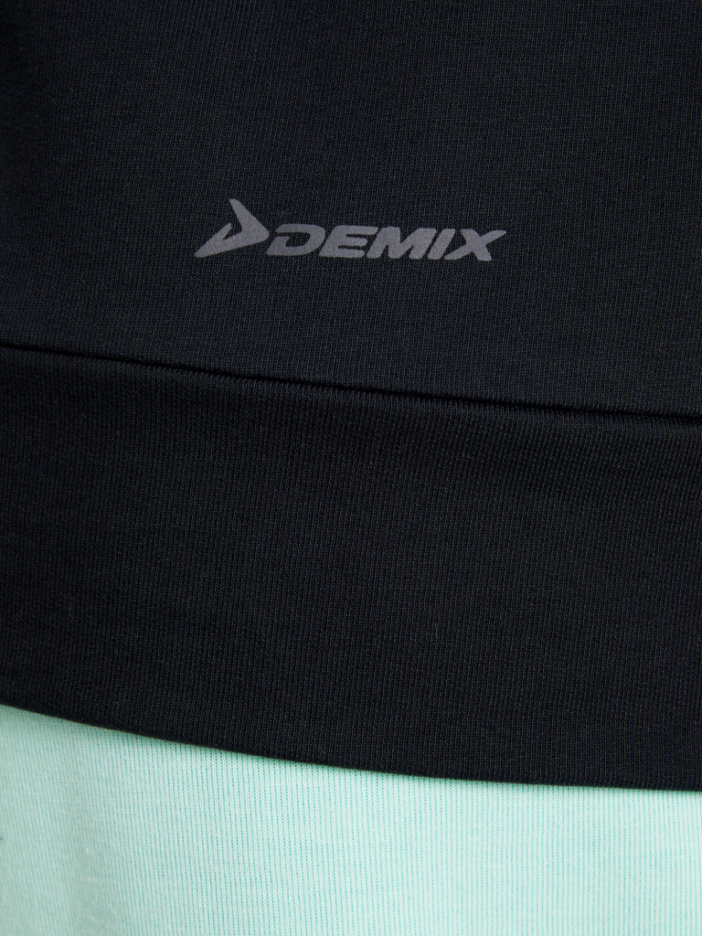 Свитшот женский Demix черный цвет — купить за 3290 тг со скидкой 70 % в ...