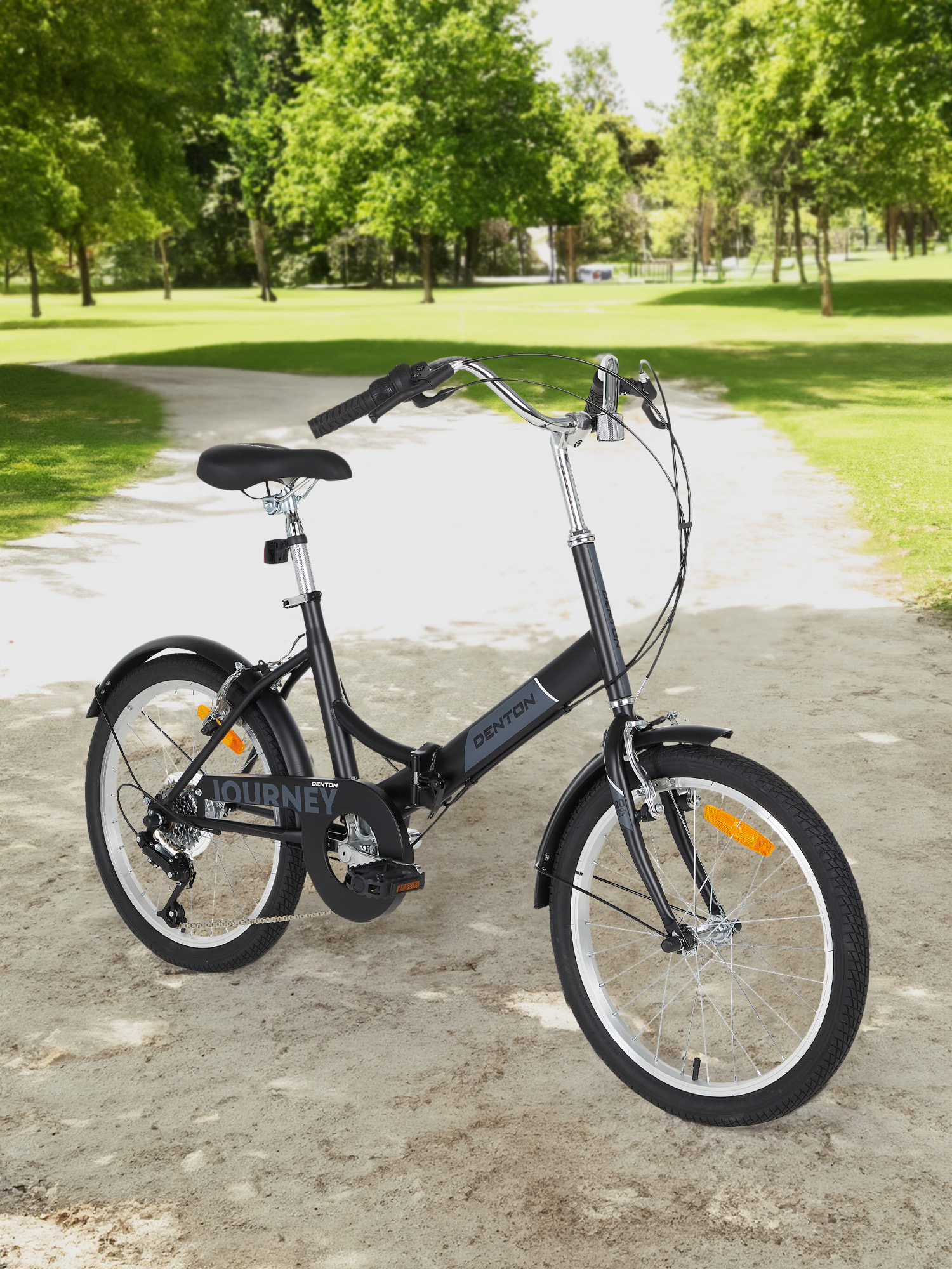 Велосипед складной Denton Journey 20" 2024 черный цвет — купить за ...