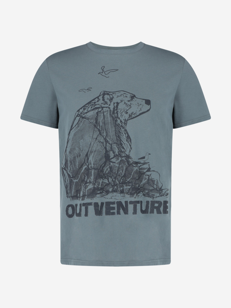 Футболка мужская Outventure петроль цвет — купить за 1880 тг со скидкой ...