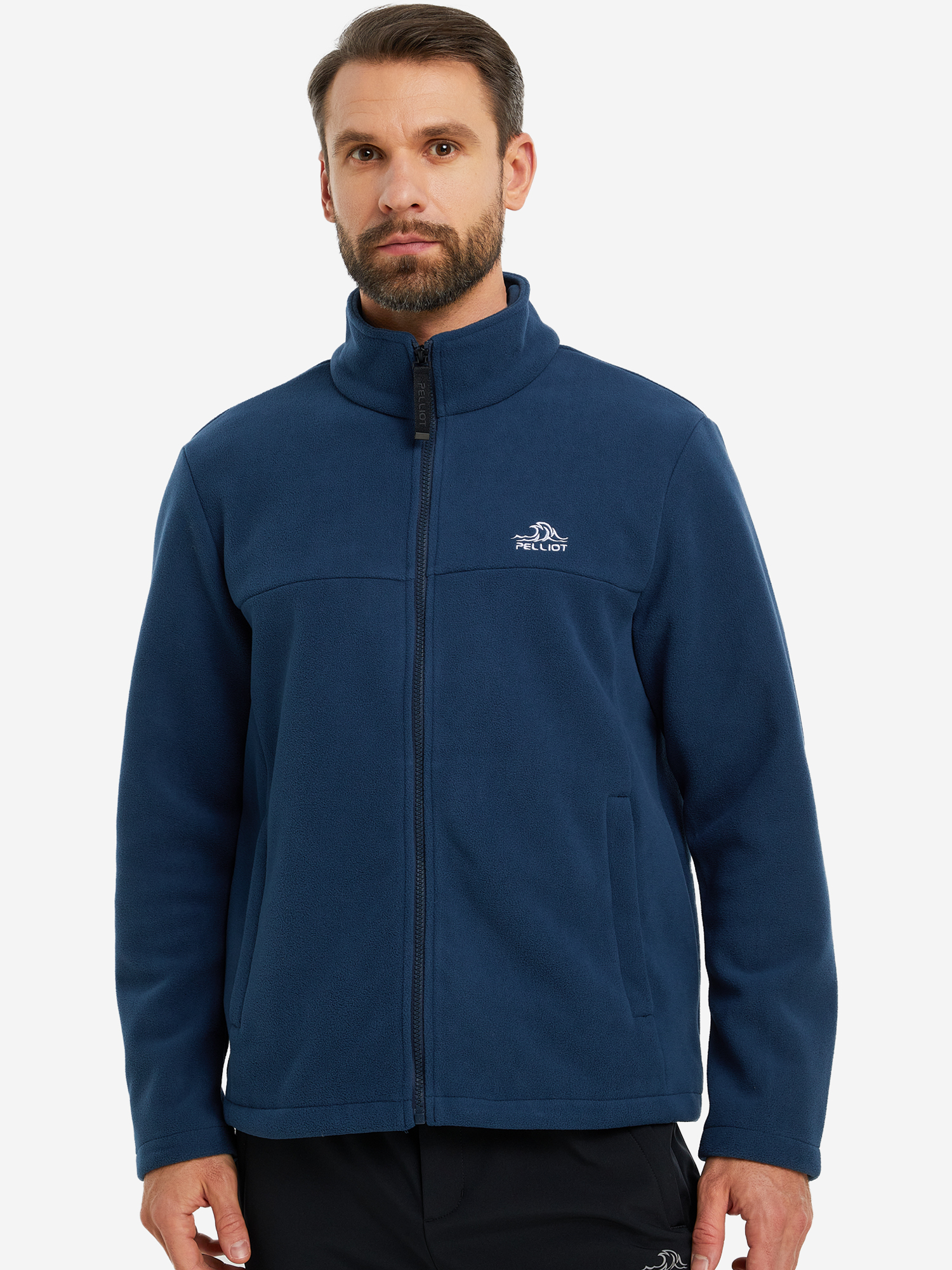 Джемпер флисовый мужской Pelliot синий цвет — купить за 8840 тг со скидкой 70 % в интернет ...