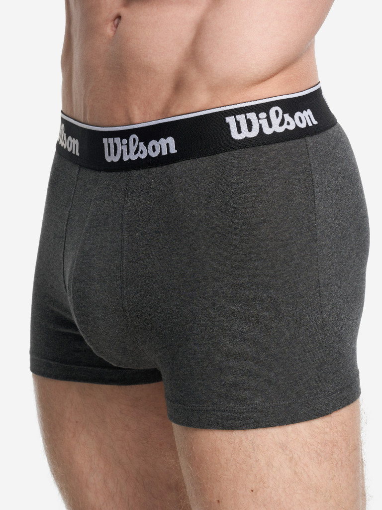 Трусы мужские Wilson, 2 штуки синий/темно-серый меланж цвет — купить за ...