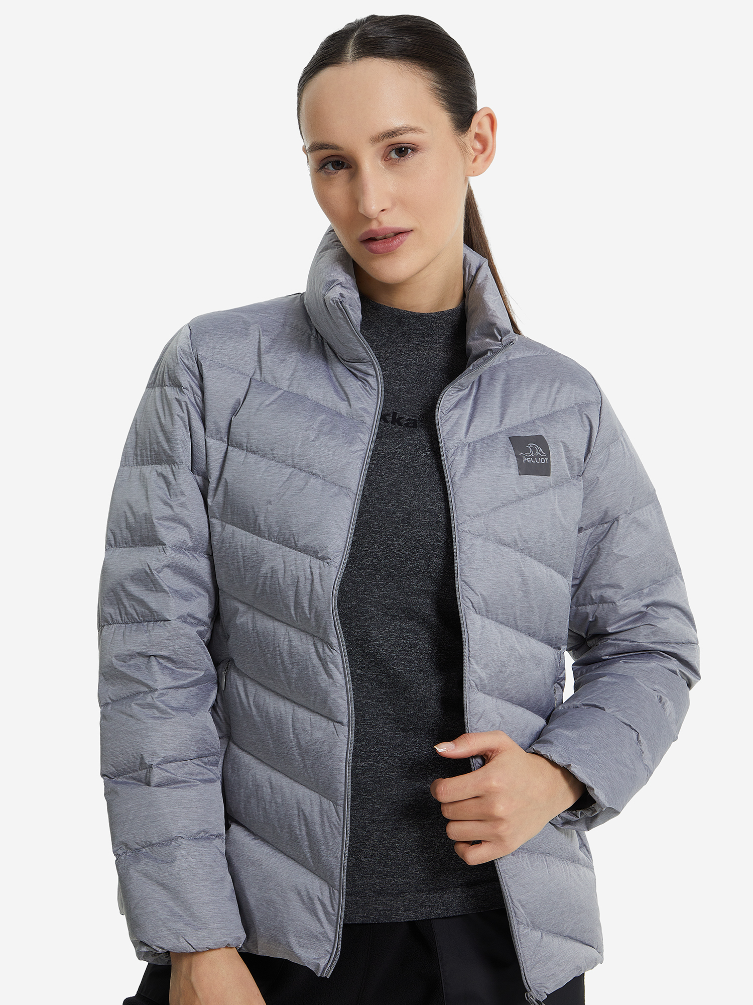 Pelliot әйелдер мамық курткасы сұр түсте — Sportmaster интернет-дүкенінде 19340 теңгеге сатып ...