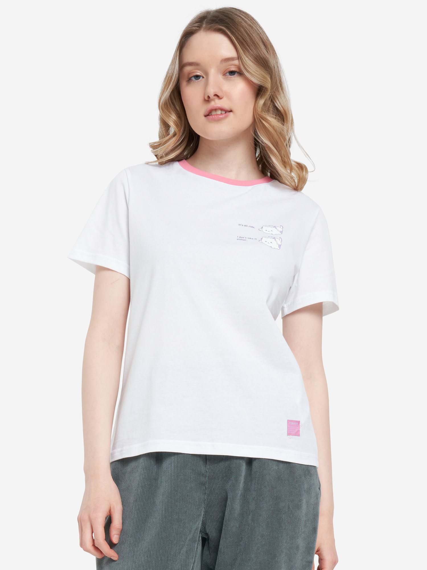 Футболка женская Termit белый цвет — купить за 2490 тг со скидкой 50 % в интернет-магазине ...