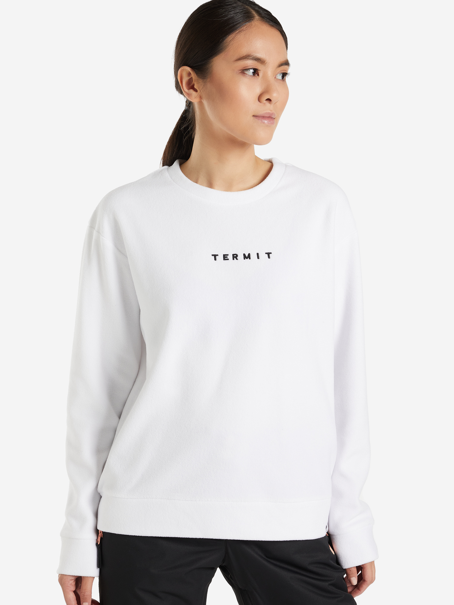 Свитшот женский Termit белый цвет — купить за 2540 тг со скидкой 70 % в интернет-магазине ...