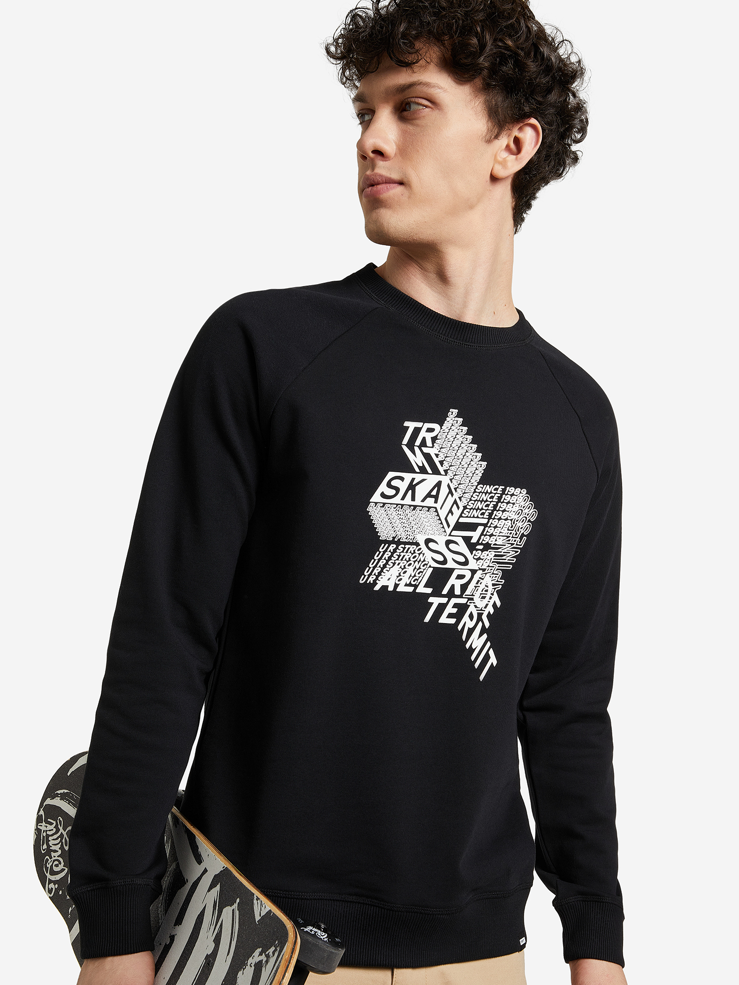 Свитшот мужской Termit чёрный цвет — купить за 5740 тг со скидкой 50 % в интернет-магазине ...
