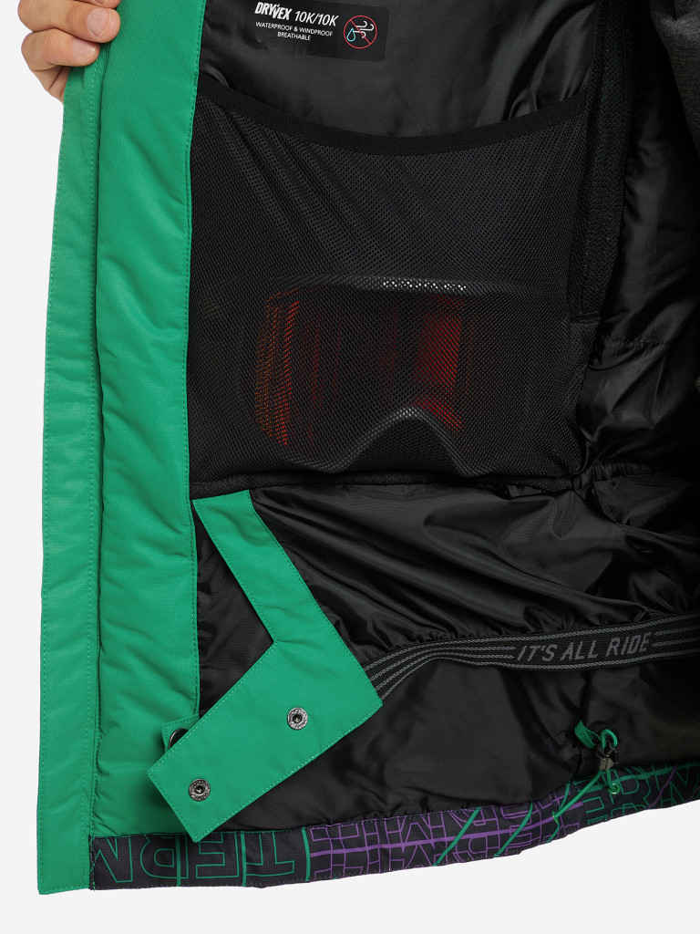 Куртка утепленная мужская Termit черный/зеленый цвет — купить за 27240 тг со скидкой 50 % в ...