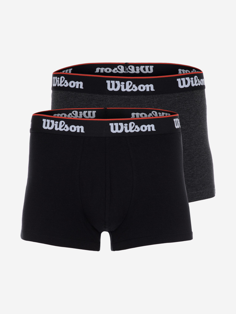 Трусы мужские Wilson, 2 штуки черный/темно-серый меланж цвет — купить ...