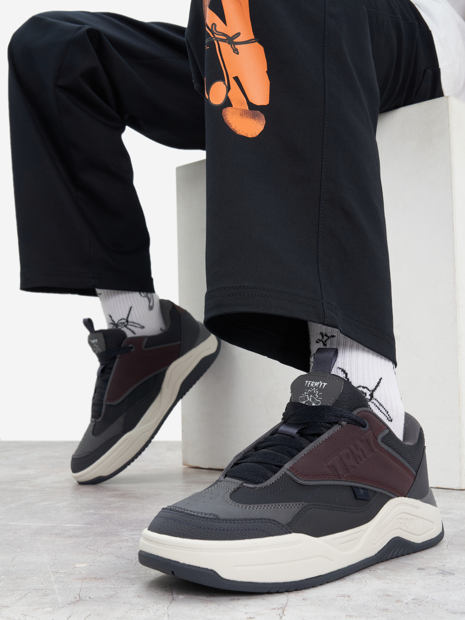 Кеды мужские Termit Walkfort 2.0 CL темно-серый цвет — купить за 9740 тг со скидкой 70 % в ...