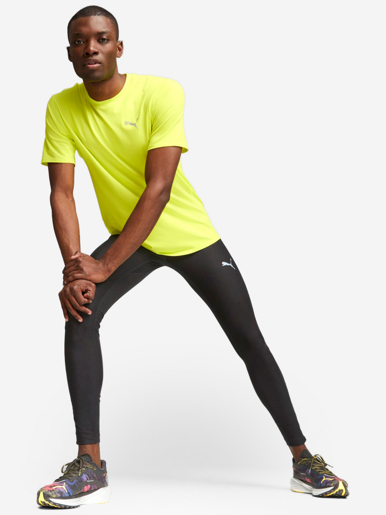 Тайтсы мужские PUMA черный цвет — купить за 17490 тг со скидкой 50 % в ...