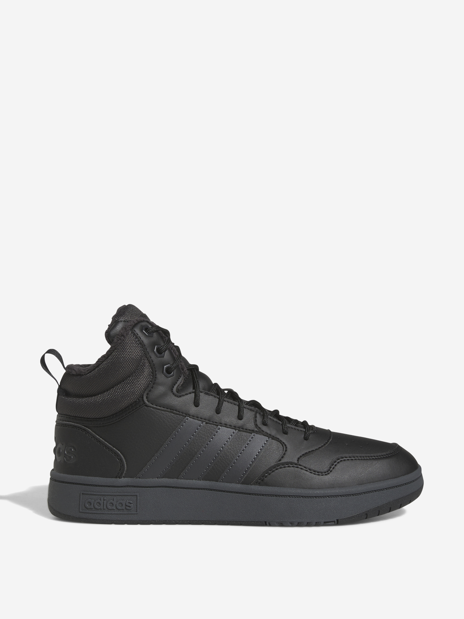 Кеды утепленные мужские adidas Hoops 3.0 MID WTR черный цвет — купить ...