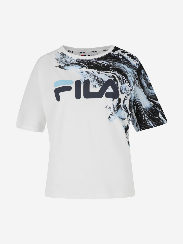 Футболка женская FILA белый цвет — купить за 2690 тг со скидкой 70 % в интернет-магазине Sportmaster
