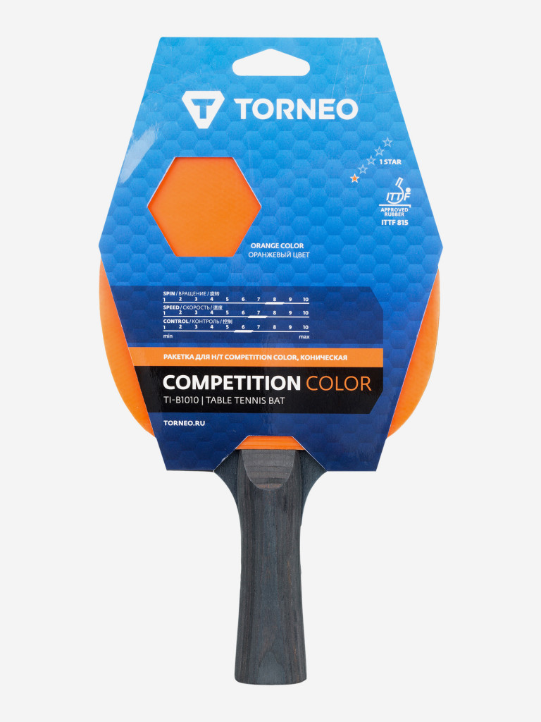 Ракетка для настольного тенниса Torneo Competition оранжевый цвет ...