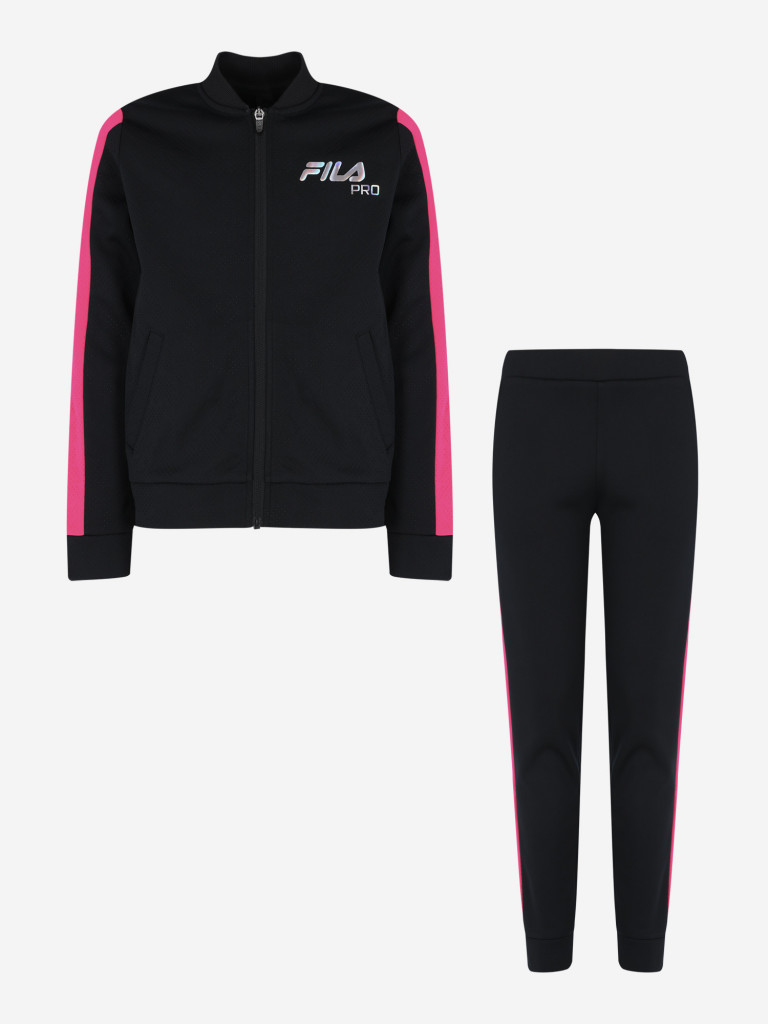 Спортивный костюм для девочек FILA черный цвет — купить за 7790 тг со ...