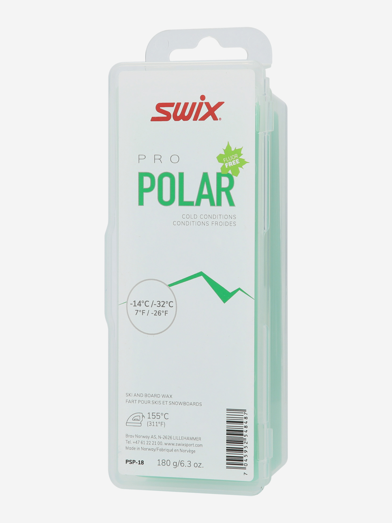 Мазь скольжения Swix PS Polar, -14/-32°C зеленый цвет — купить за 13990 ...