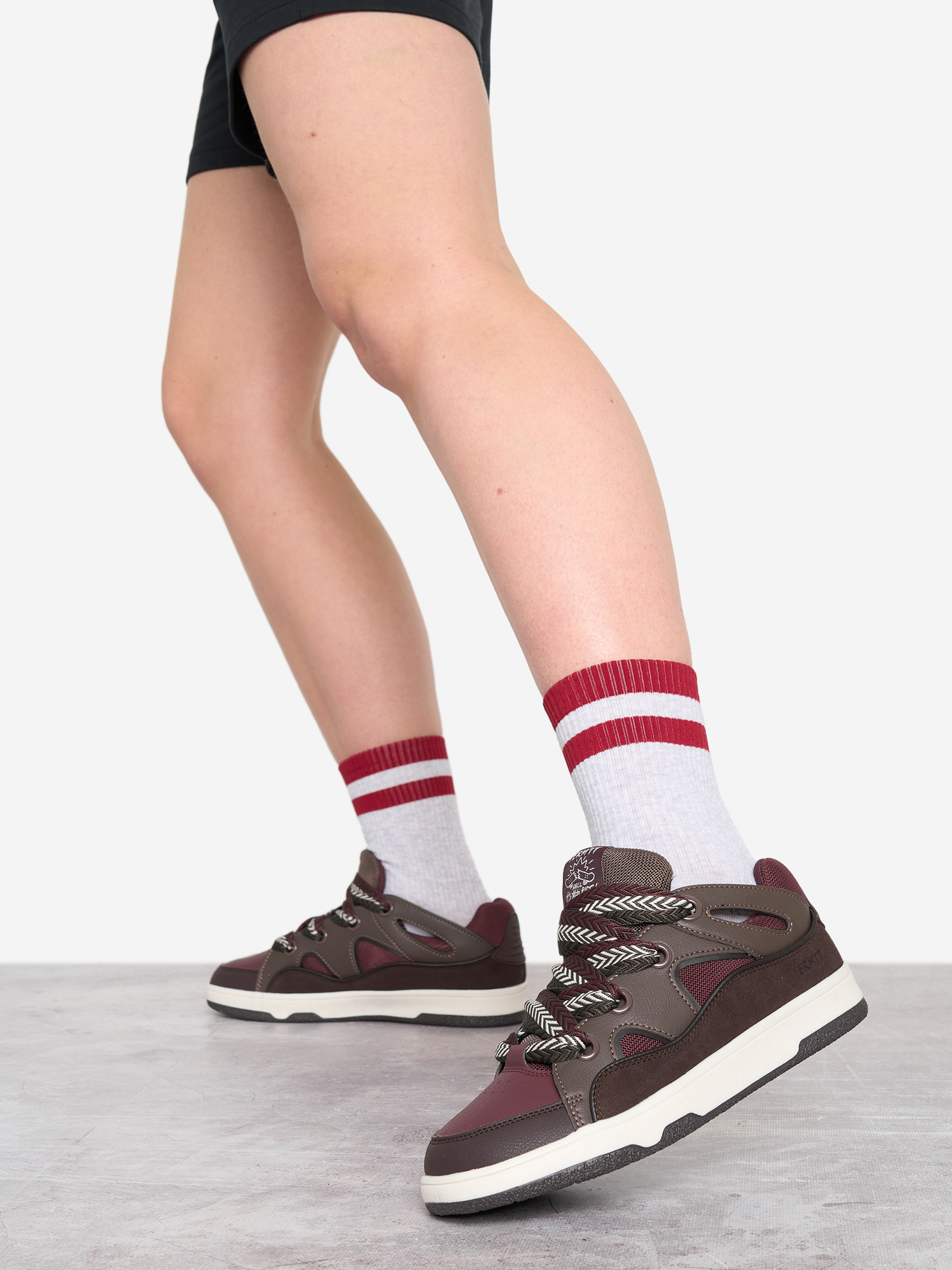 Кеды женские Termit Ollie темно-коричневый цвет — купить за 24990 тг в интернет-магазине Sportmaster