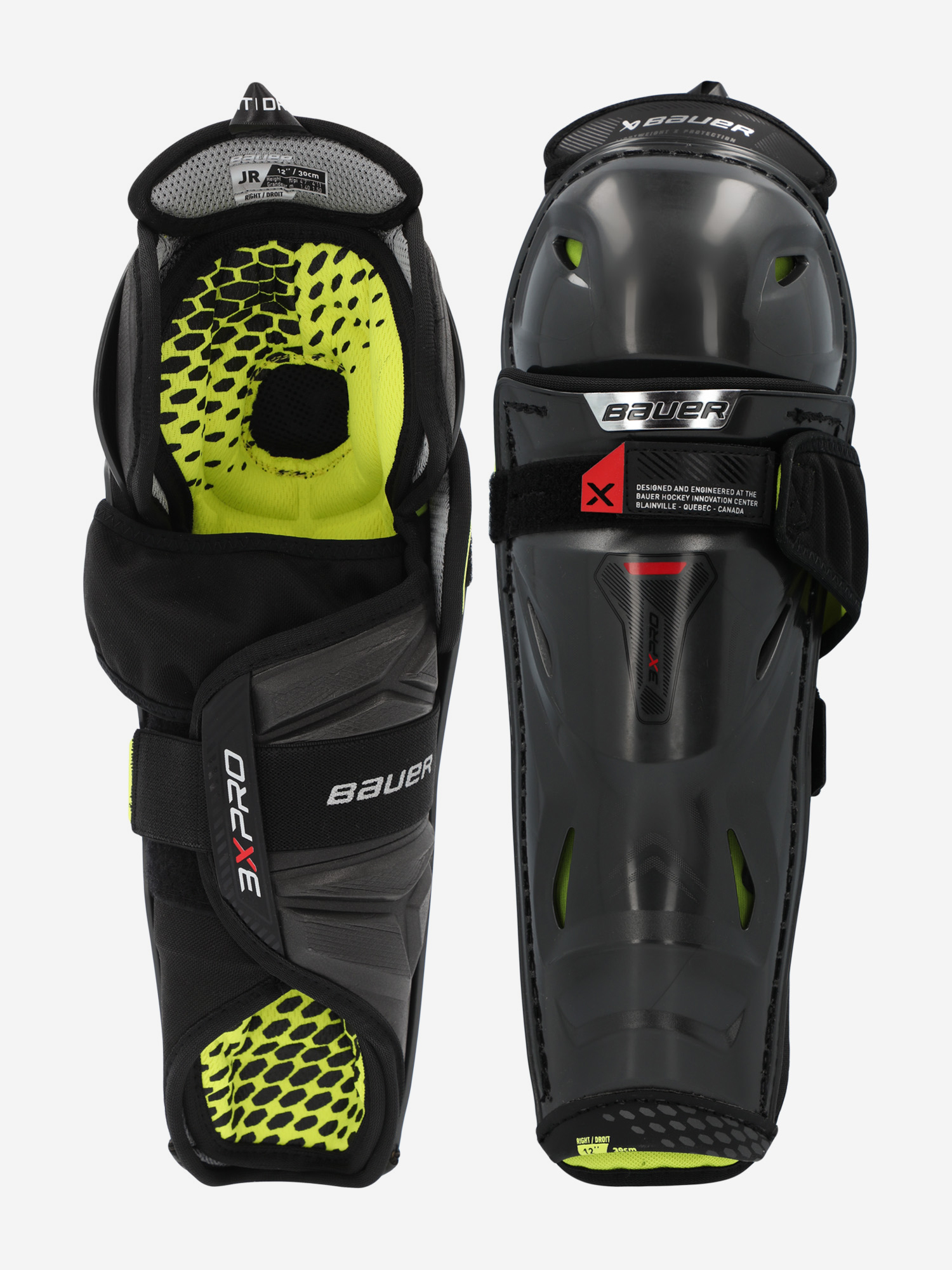 Щитки хоккейные детские Bauer Vapor 3X Pro JR черный цвет — купить за ...