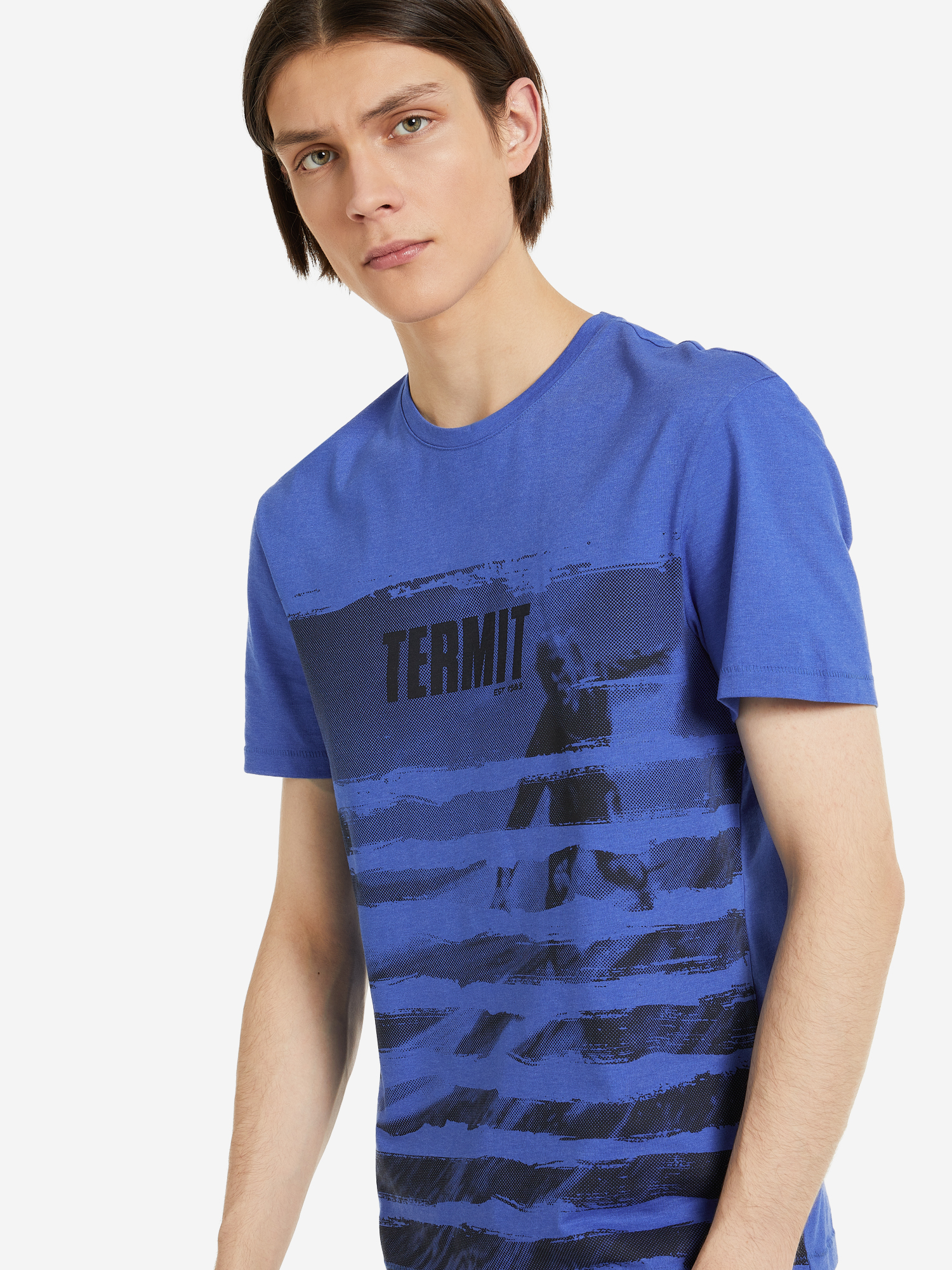 Футболка мужская Termit синий цвет — купить за 4240 тг. со скидкой 50 % в интернет-магазине ...