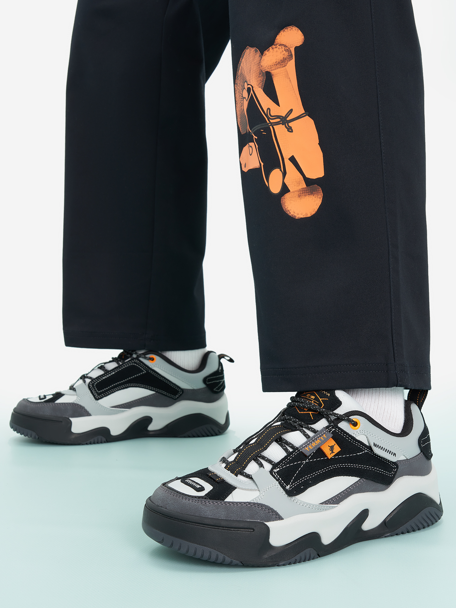 Кеды мужские Termit Jumble Next CL серый цвет — купить за 10490 тг со скидкой 70 % в интернет ...