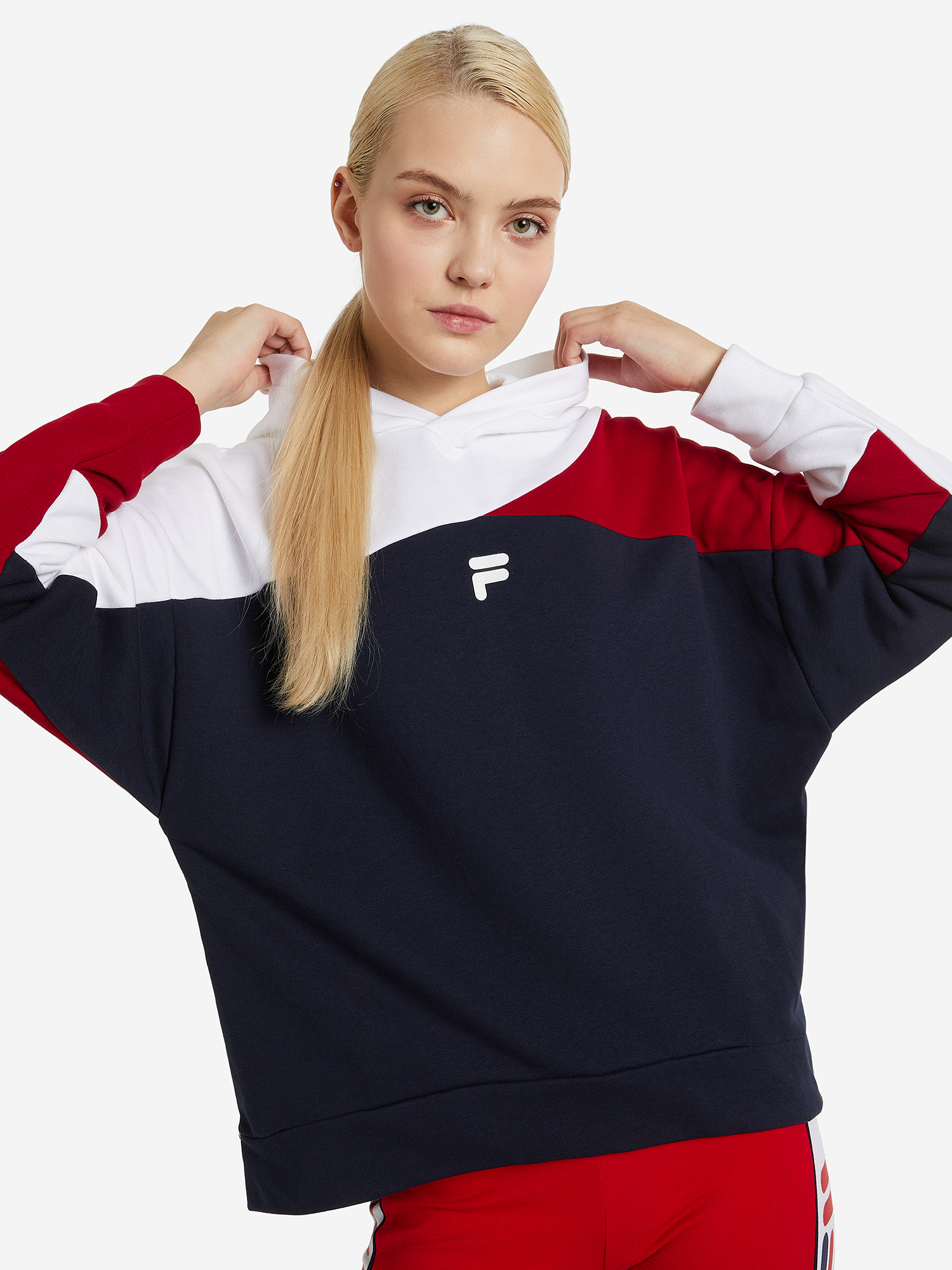 Худи женская FILA мультицвет цвет — купить за 8540 тг со скидкой 70 % в ...