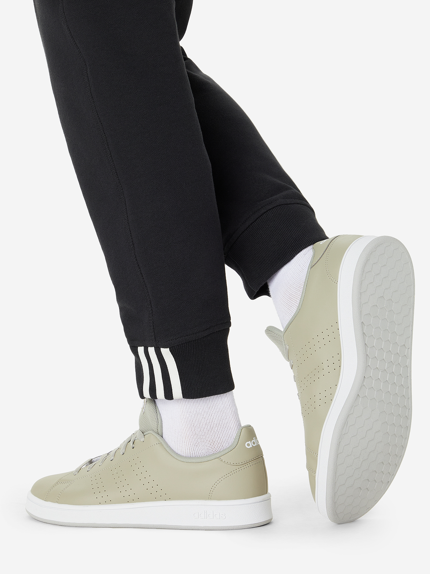 Кеды мужские adidas Advantage Base Shoes бежевый/серый цвет — купить за ...