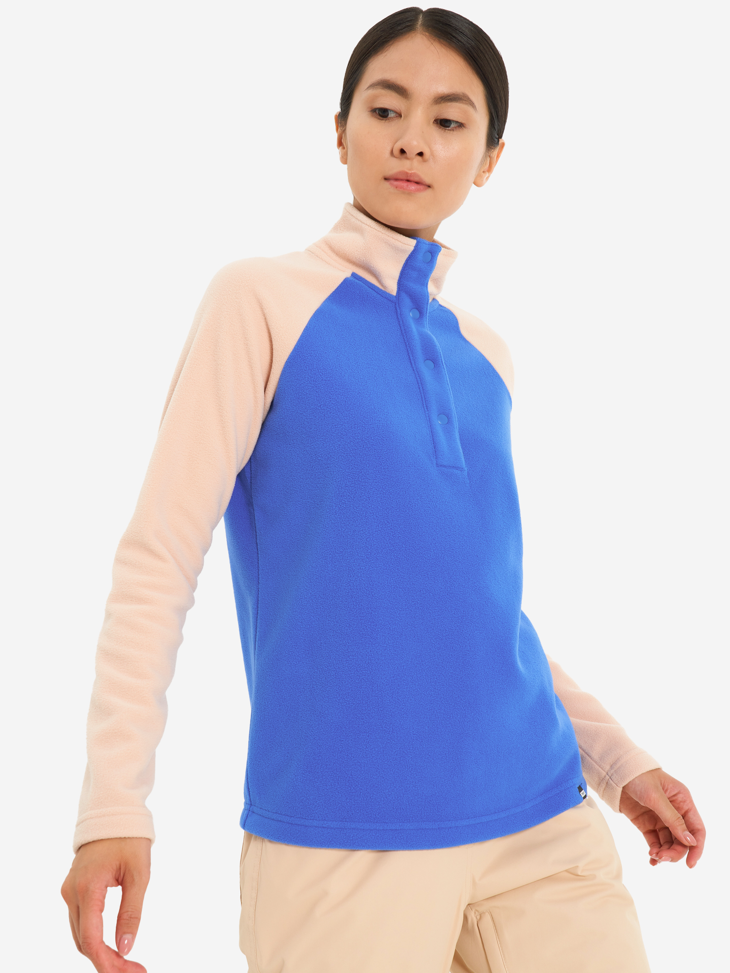 Джемпер флисовый женский Termit синий/бежевый цвет — купить за 2990 тг со скидкой 70 % в ...