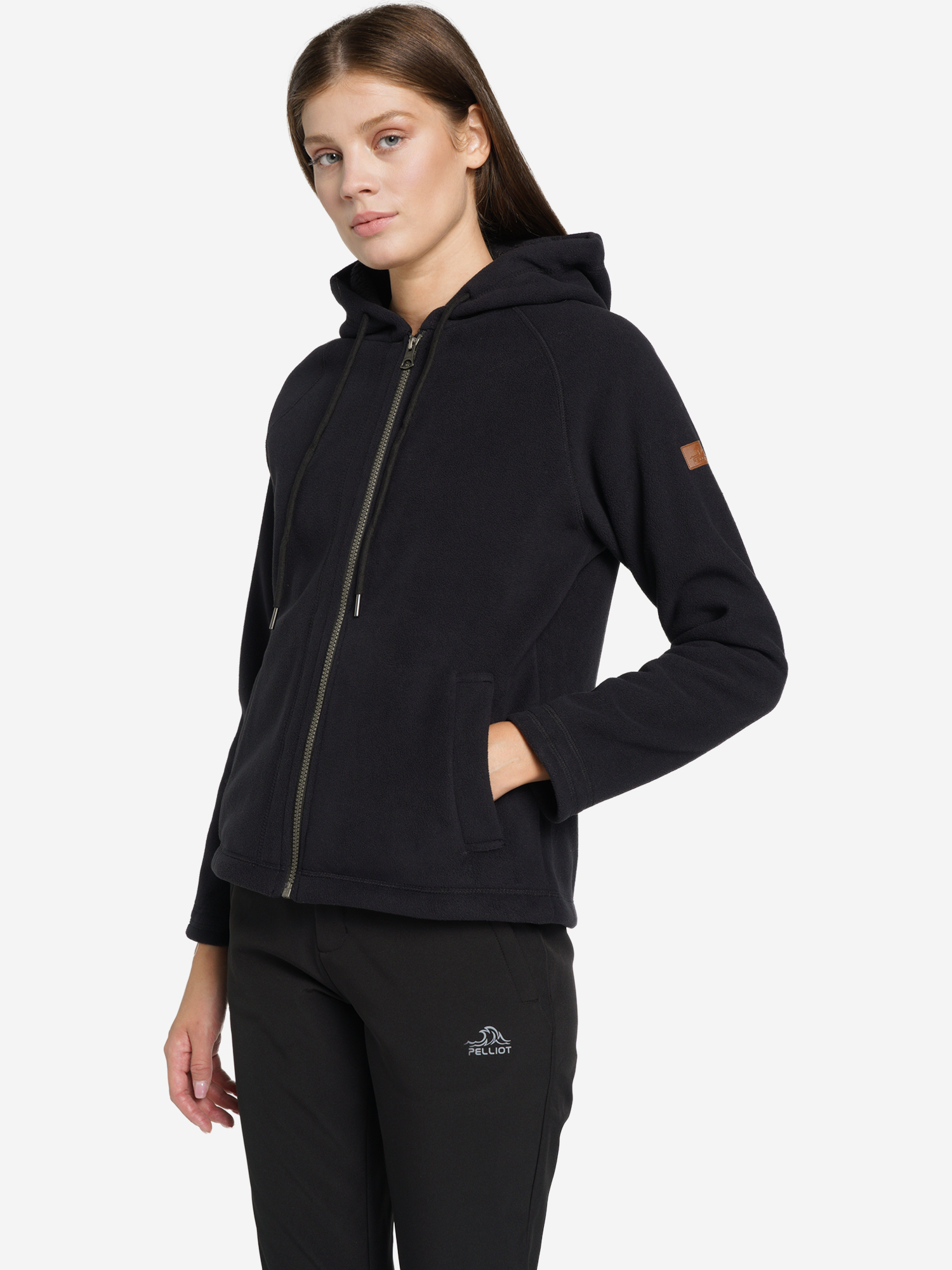 Джемпер флисовый женский Pelliot черный цвет — купить за 14740 тг со скидкой 50 % в интернет ...