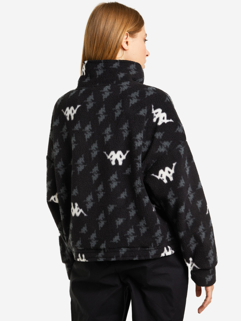 Джемпер флисовый женский Kappa черный цвет — купить за 5990 тг со скидкой 70 % в интернет ...