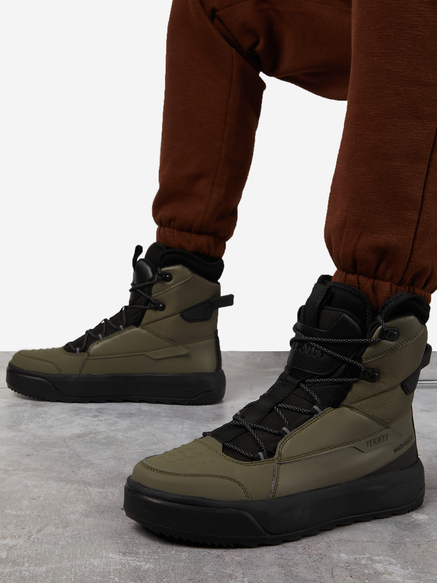 Ботинки утепленные мужские Termit Winter Pro 2 хаки цвет — купить за 12740 тг со скидкой 70 % в ...