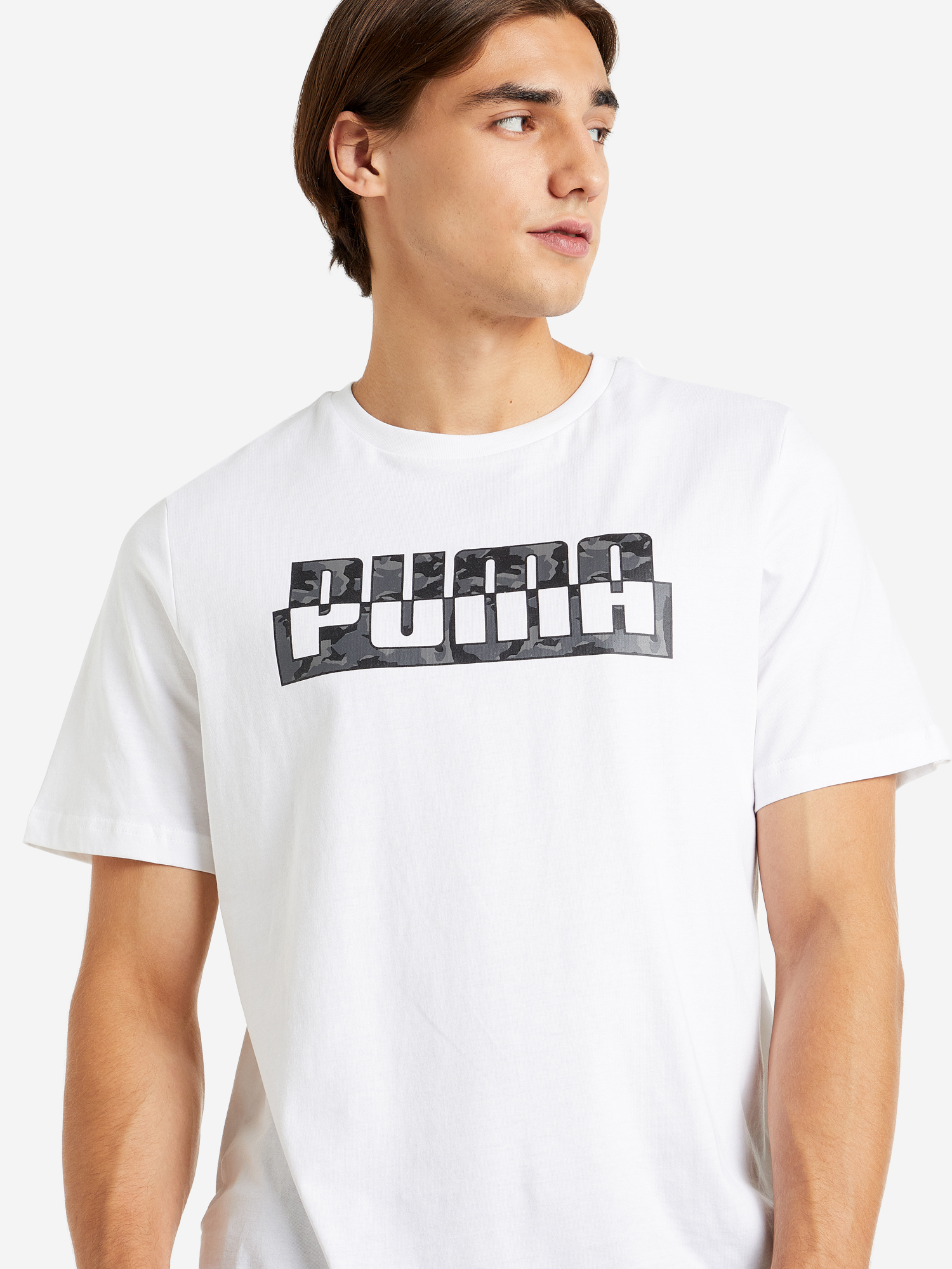 Футболка мужская PUMA Core Camo Graphic белый цвет — купить за 8490 тг ...