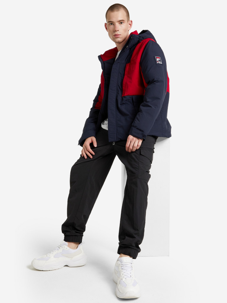 Куртка утепленная мужская FILA синий/красный цвет — купить за 30490 тг ...