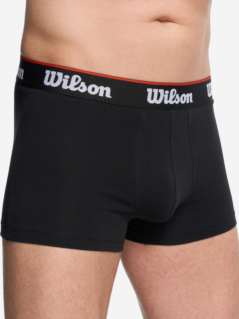 Трусы мужские Wilson, 2 штуки черный/темно-серый меланж цвет — купить ...