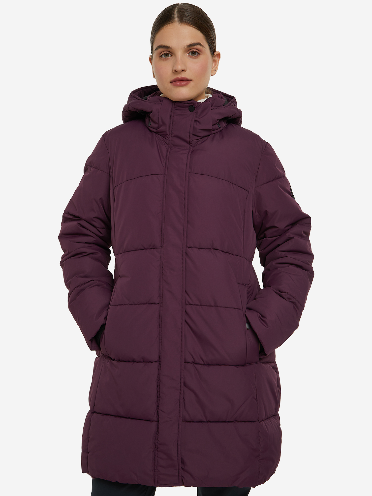 Пуховик женский IcePeak Adaire бордовый цвет — купить за 85990 тг в ...