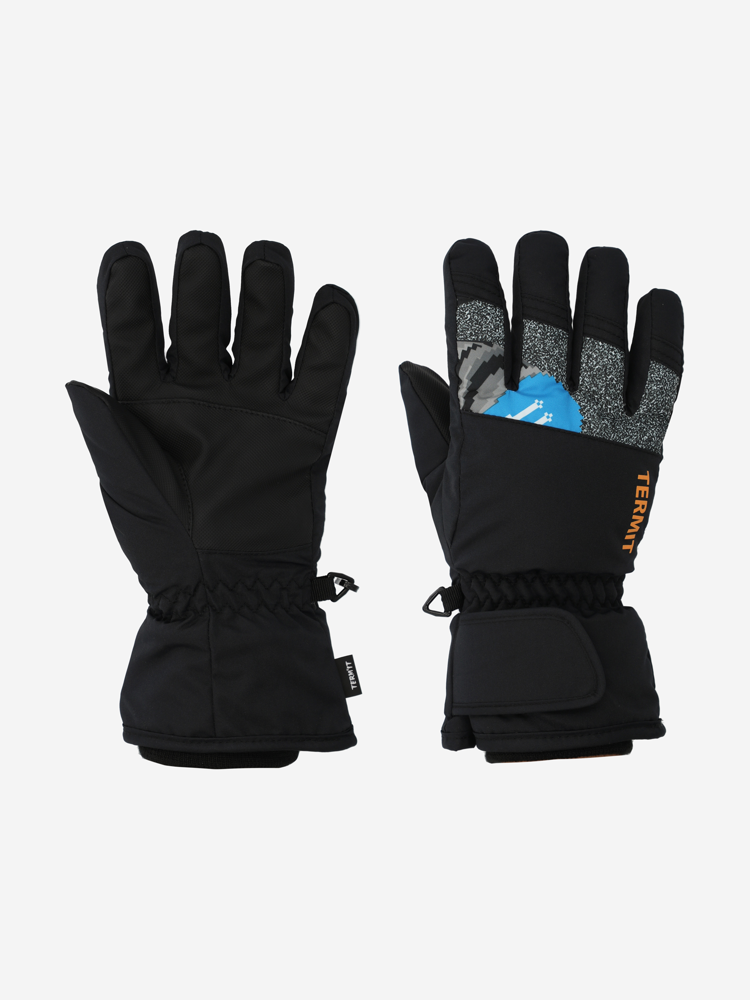 Перчатки для мальчиков Termit черный/оранжевый цвет — купить за 4240 тг со скидкой 50 % в ...