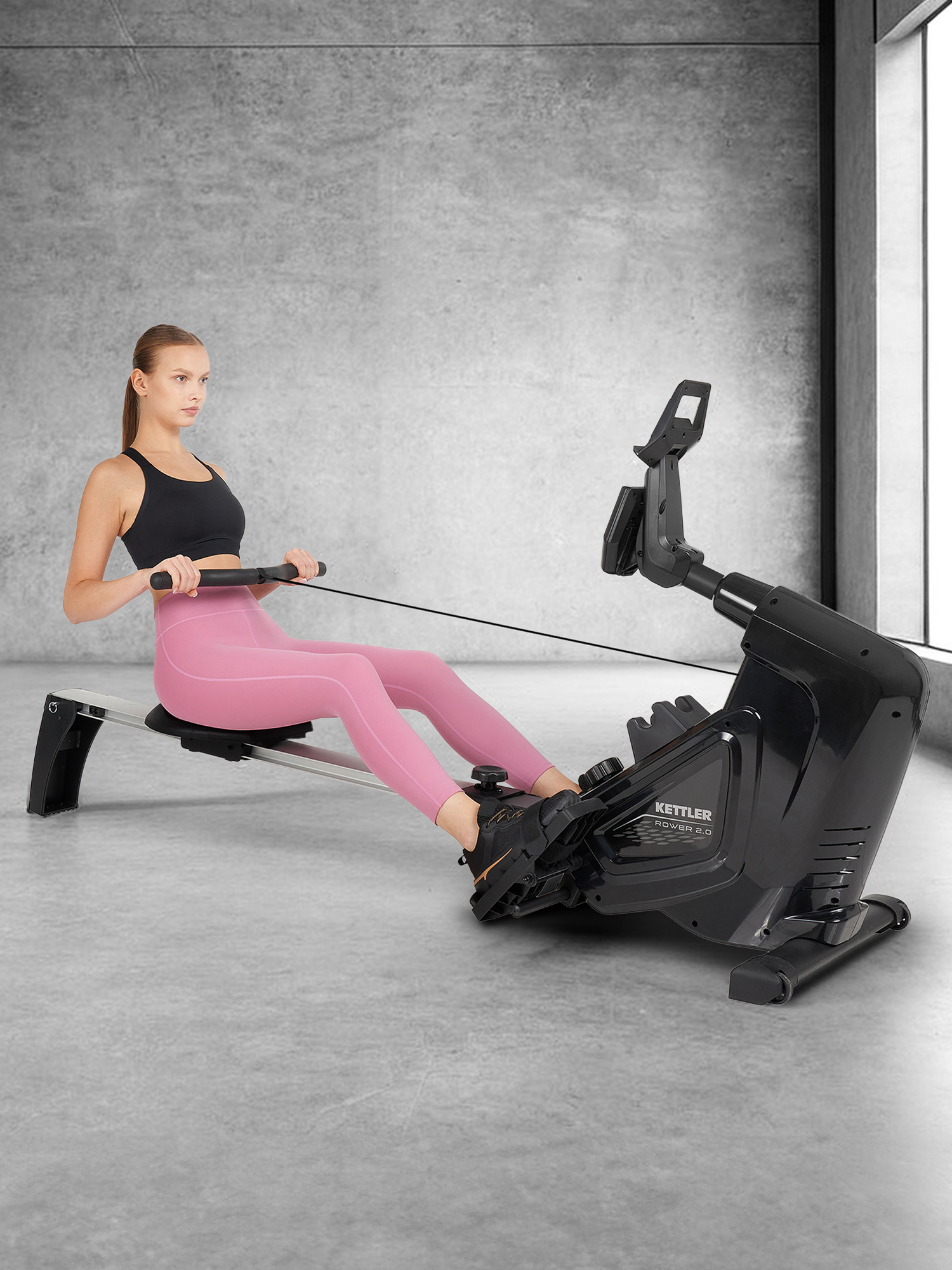 Тренажер гребной KETTLER Rower 2.0 черный цвет — купить за 174990 тг в ...