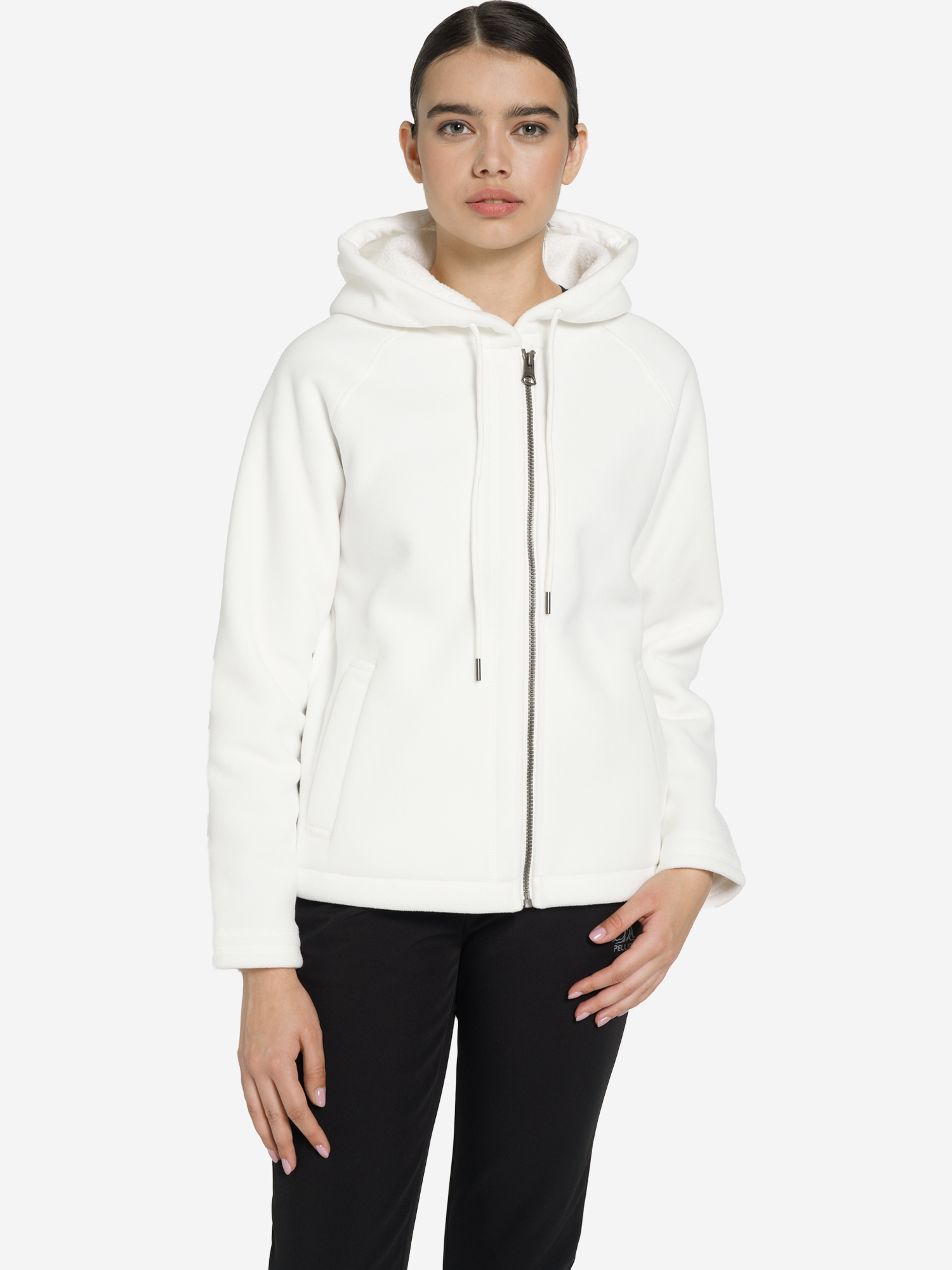 Толстовка женская Pelliot белый цвет — купить за 8840 тг со скидкой 70 % в интернет-магазине ...