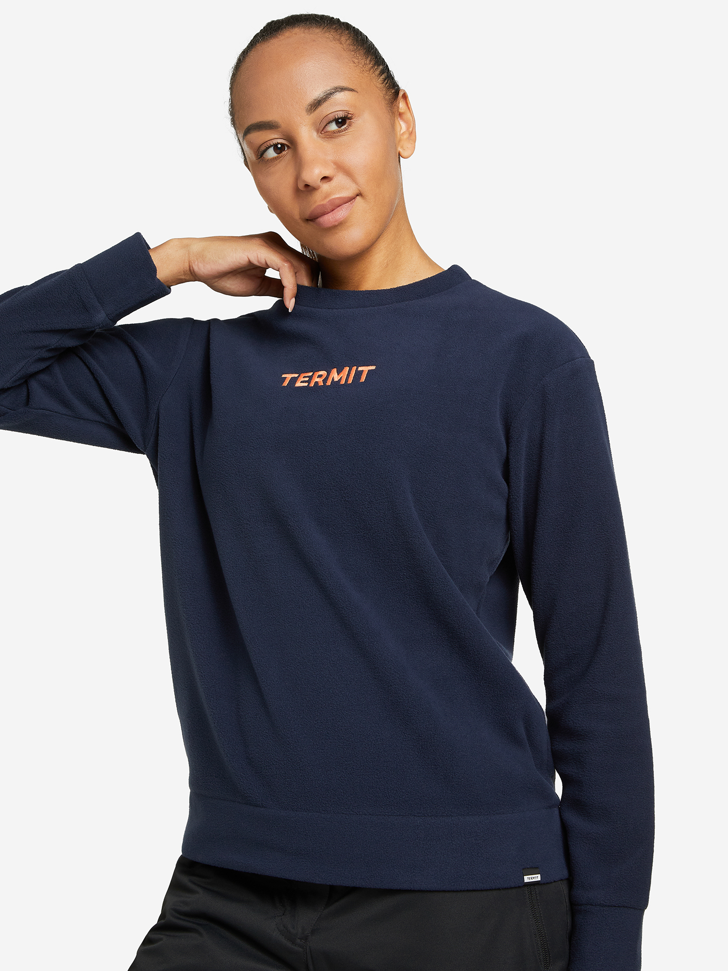 Свитшотженский флисовый Termit темно-синий цвет — купить за 3290 тг со скидкой 70 % в интернет ...